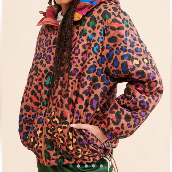 FARM Rio | Jackets & Coats | Farm Rio Reversible Hooded Puffer Jacket ...